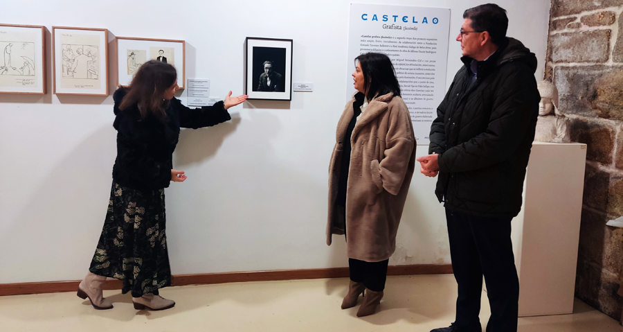 A mostra 'Castelao grafista (facsímile)' chega á Pobra de Trives